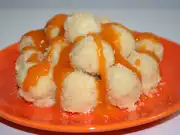 Cream curd balls with apricot sauce • Recipe | yumecipe.com